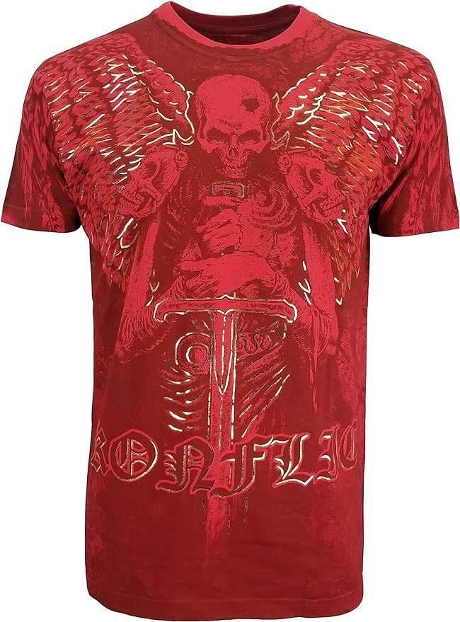 Men's Grim Reaper Skull with wing and sword