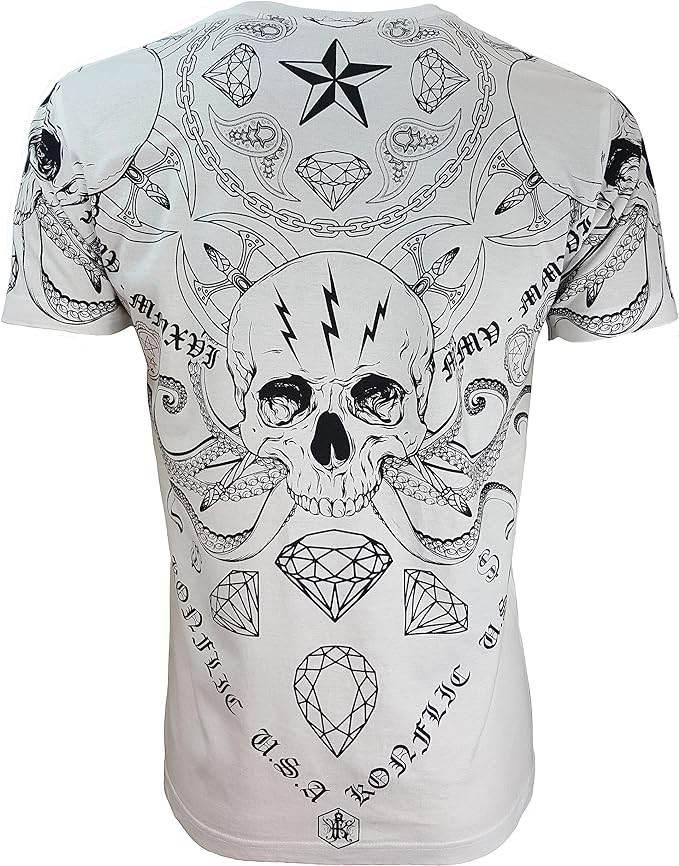 Men's Grim Reaper Skull with axes